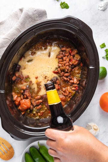 Easy Slow Cooker Charro Beans - Savory Spicerack